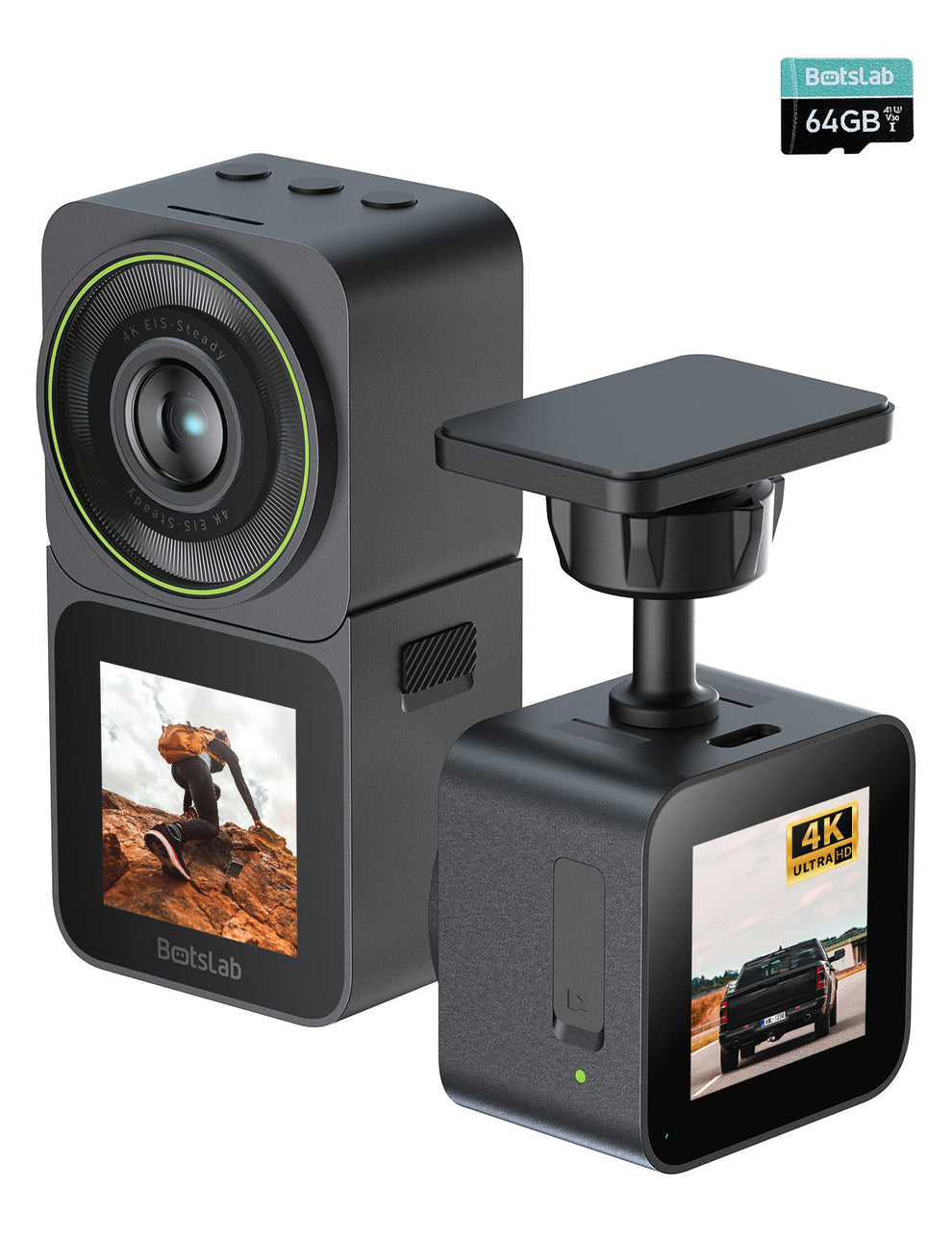 Botslab Dash Cam V9H | 4K Resolution, 2-in-1 Combo & AI Voice Control – Botslab India